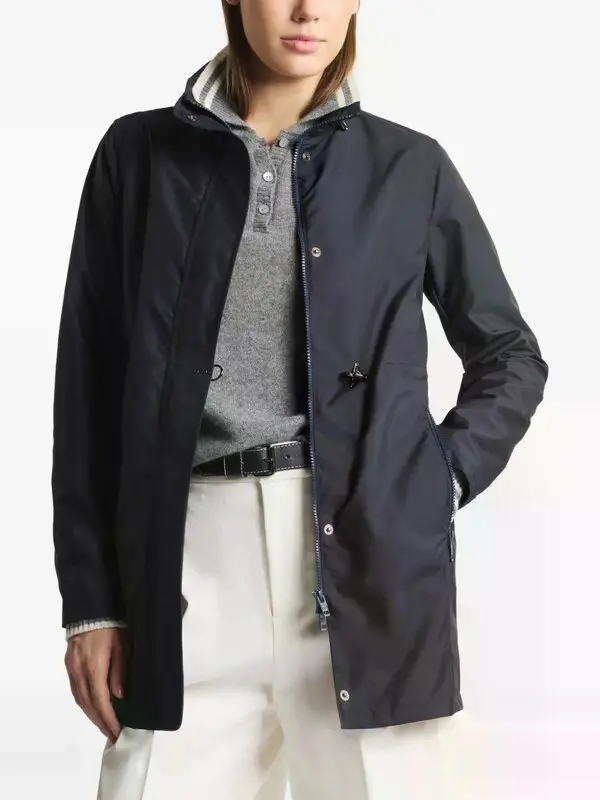 FAY Virginia Zip-up Coat - Blue