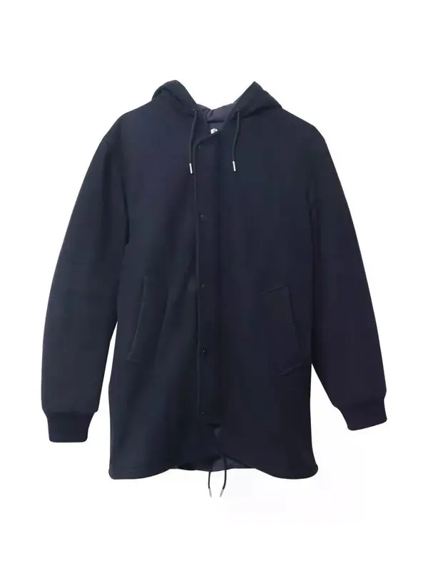 Sandro Hooded Wool Coat