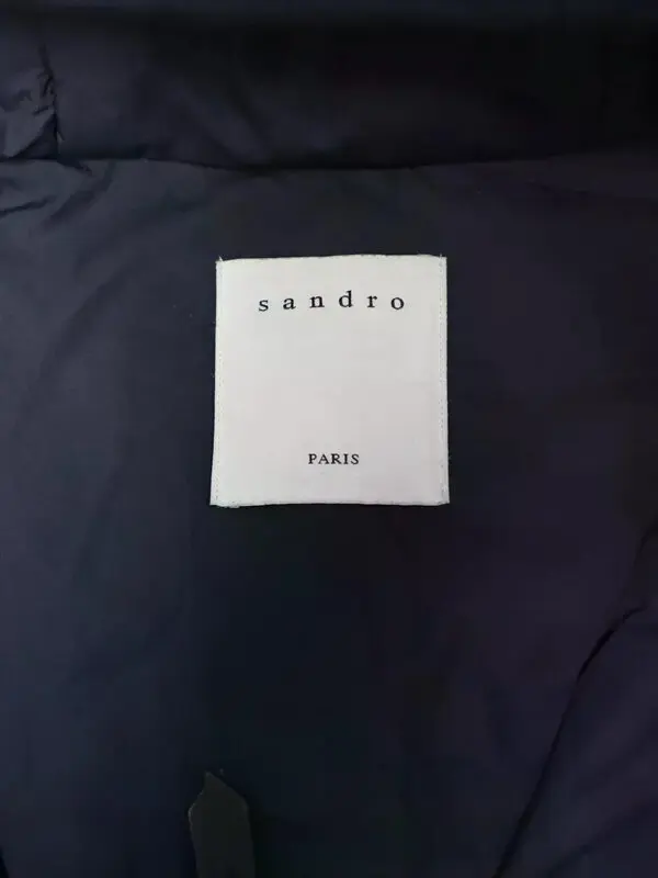 Sandro Hooded Wool Coat