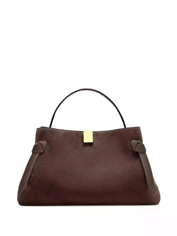 Yuzefi Gyoza Suede Tote Bag - Brown