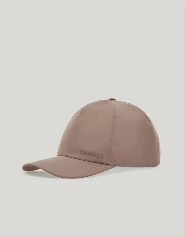 Canali Baseball Cap With Embroidered Logo - Beige