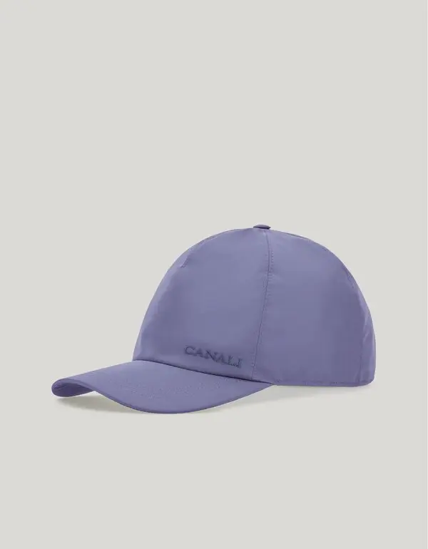 Canali Baseball Cap With Embroidered Logo - Light Blue