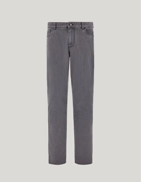 Canali Levante Regular Fit Five-pocket Denim Pants