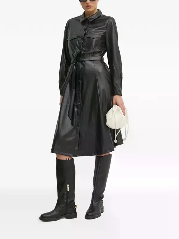 OUI Belted Midi Shirt Dress