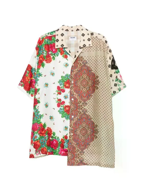 Moschino Floral Patchwork Shirt