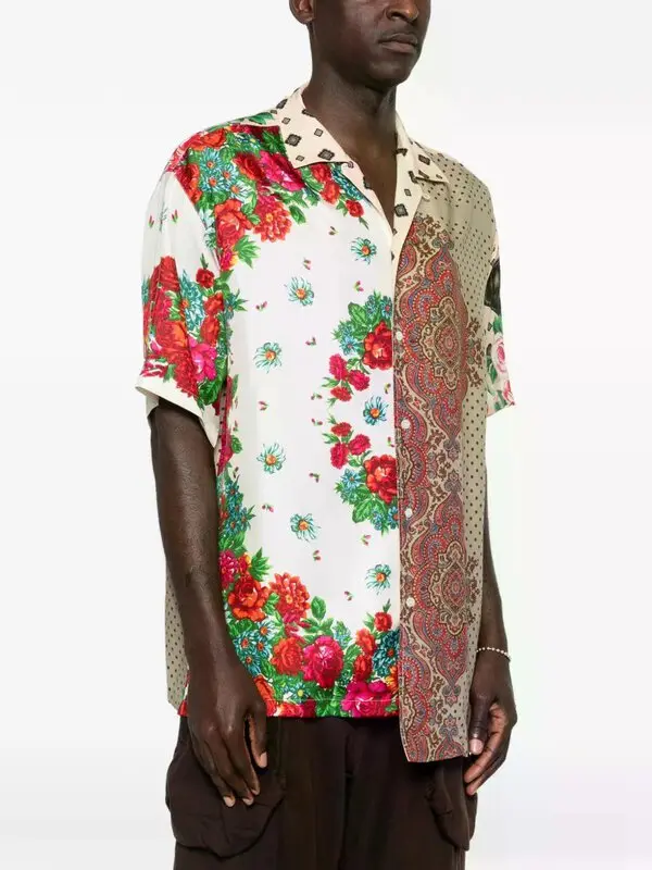 Moschino Floral Patchwork Shirt