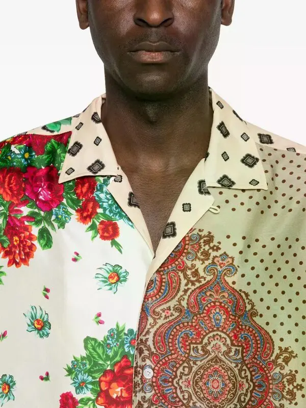 Moschino Floral Patchwork Shirt