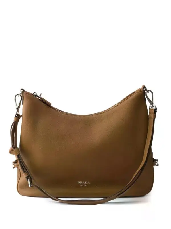 Prada Leather Shoulder Bag - Brown