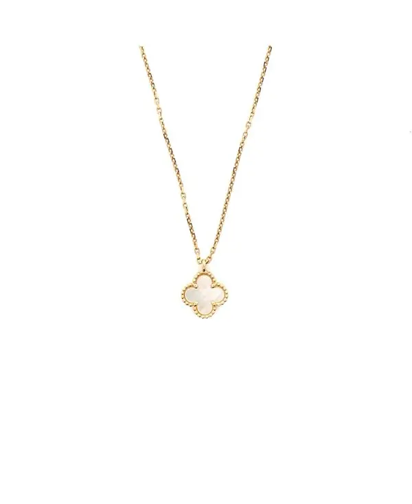 VAN CLEEF & ARPELS Sweet Alhambra Pendant Necklace, 15-15.75 - Gold