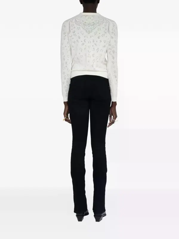 Zadig&Voltaire Manala Patterned Cardigan - White