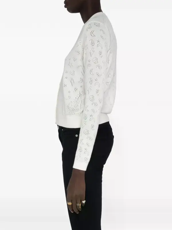 Zadig&Voltaire Manala Patterned Cardigan - White