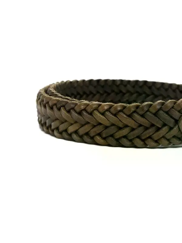 Dragon Diffusion 9ply Polo Braided Intreccio Belt - Green