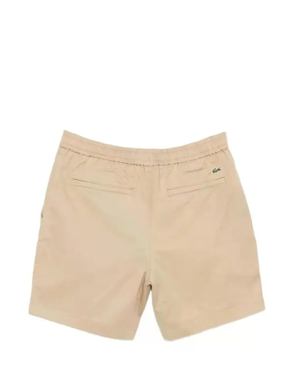 Lacoste Logo-patched Chino Shorts - Neutrals