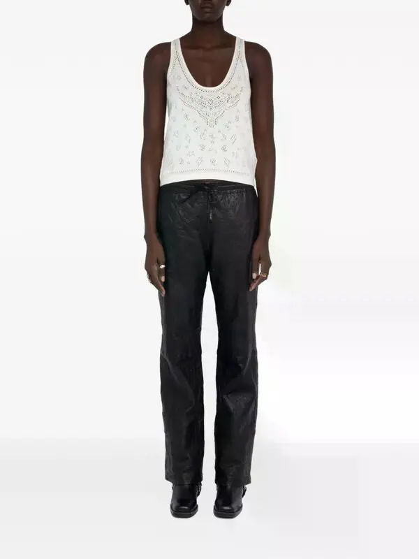Zadig&Voltaire Jossy Patterned Tank Top - White