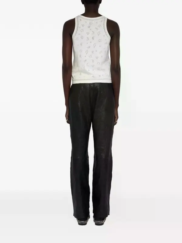 Zadig&Voltaire Jossy Patterned Tank Top - White