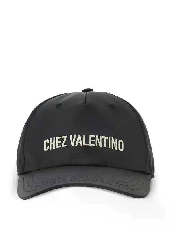 Valentino Garavani Chez Logo Baseball Cap - Black