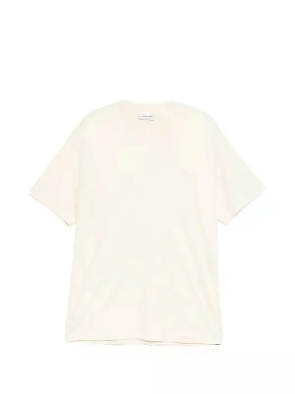 Lacoste Logo-patched Cotton T-shirt - Neutrals