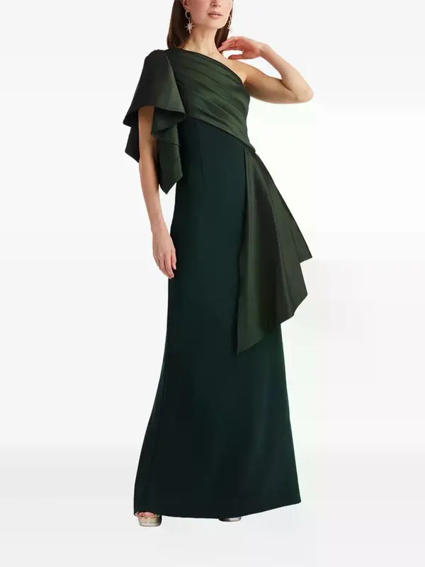 Tadashi Shoji Ruffled One-shoulder Maxi Dress