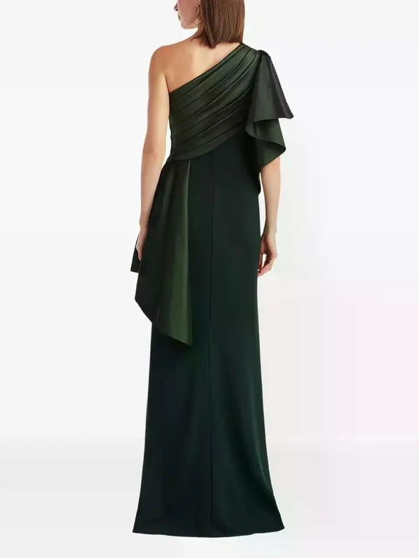 Tadashi Shoji Ruffled One-shoulder Maxi Dress