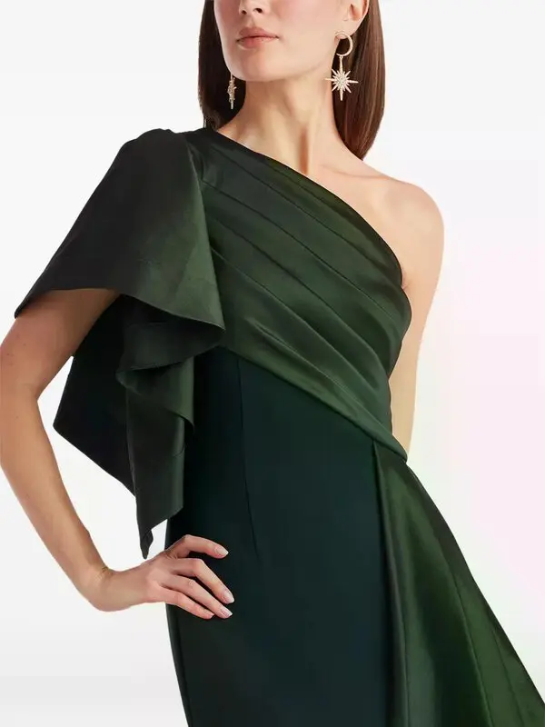 Tadashi Shoji Ruffled One-shoulder Maxi Dress