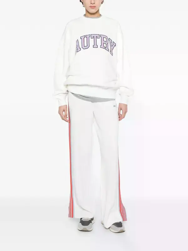 AUTRY Logo-embroidered Track Pants - White