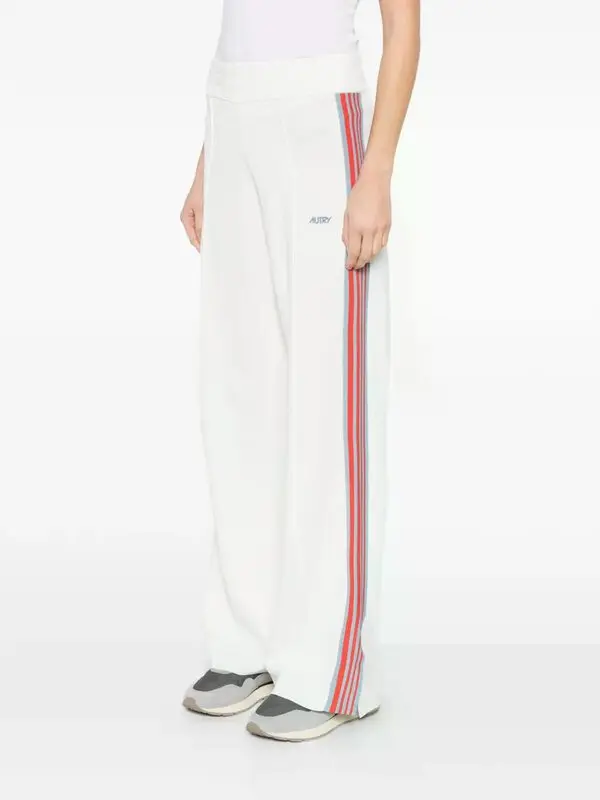 AUTRY Logo-embroidered Track Pants - White