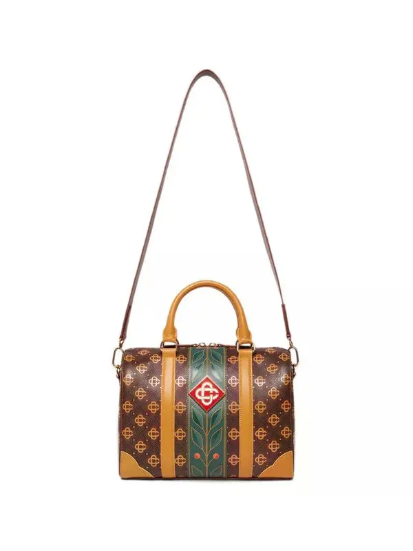 Casablanca Monogram Weekender Travel Bag - Brown