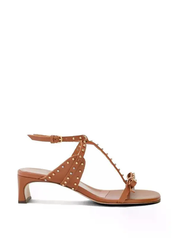 ODISSI Jackie Leather Sandals - Brown