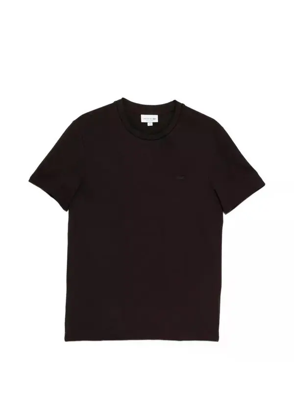 Lacoste Logo-patched Crewneck T-shirt - Brown