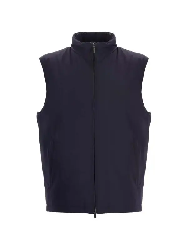 FAY Zip-fastening Gilet - Blue