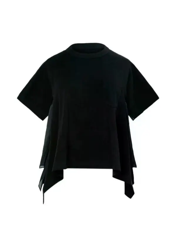 Sacai Pocket Panelled T-shirt - Black
