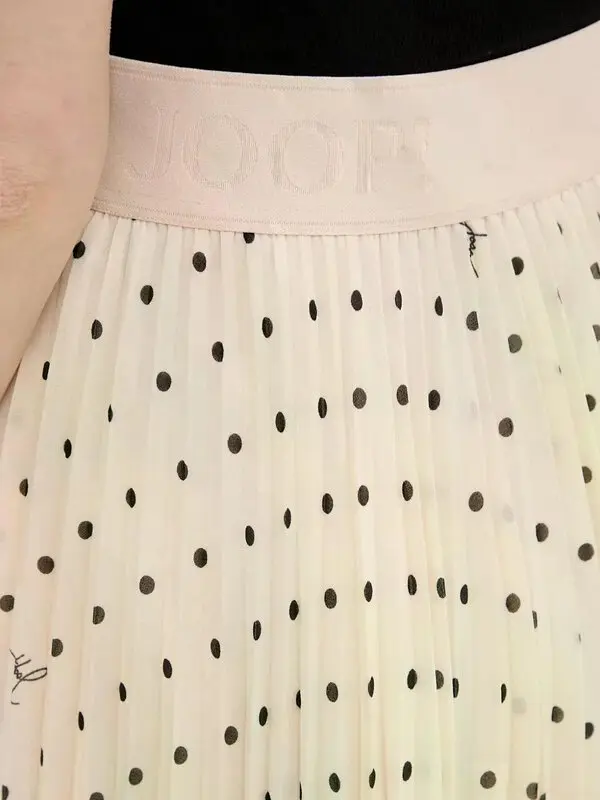 JOOP! Salma Polka-dot Pleated Midi Skirt