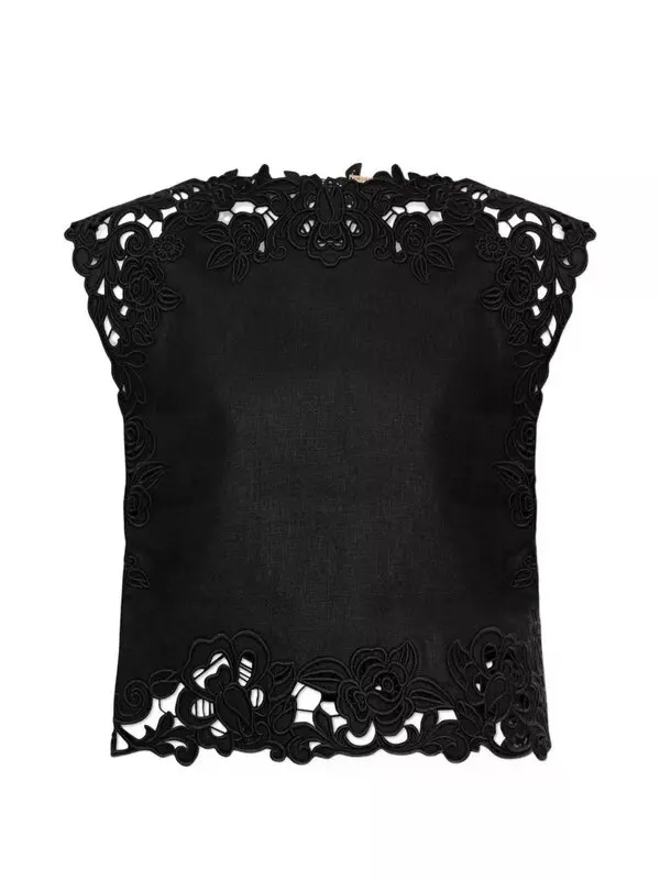 Cult Gaia Floral-panel Blouse