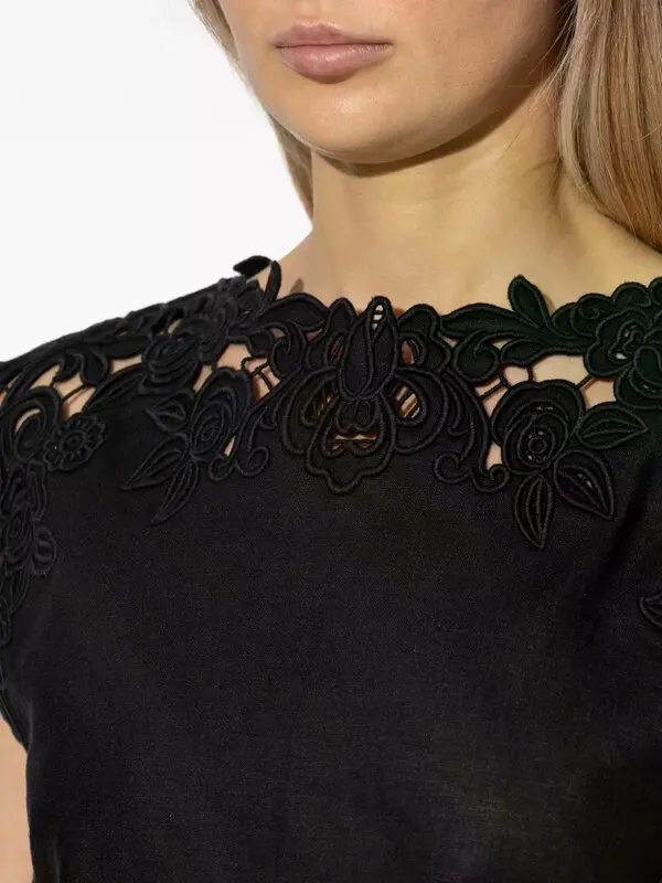 Cult Gaia Floral-panel Blouse