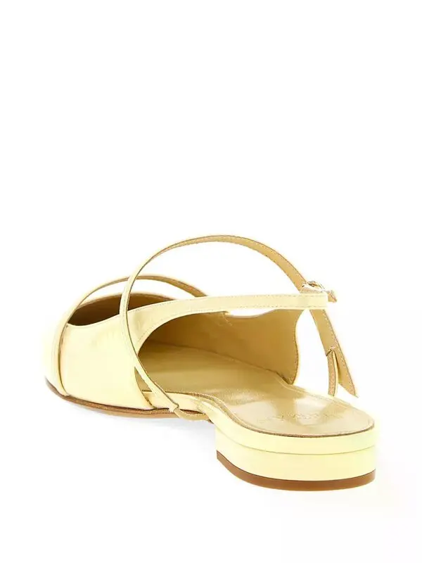 ALEXANDRE BIRMAN Tita Patent Leather Slingback Flats