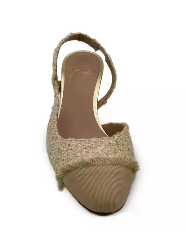 Roberto Festa Ficus Fringed Slingback Pumps