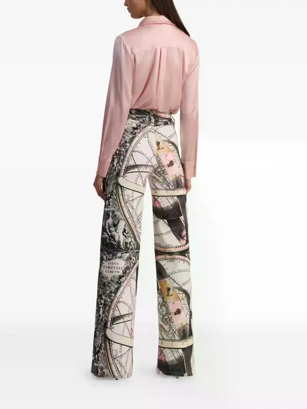 Alice + Olivia Printed Full-length Jeans