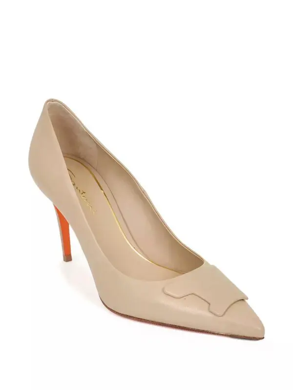 Santoni Sibille Heeled Pumps - Neutrals