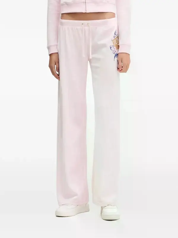 Juicy Couture Side-graphic Drawstring-waist Track Pants - Pink