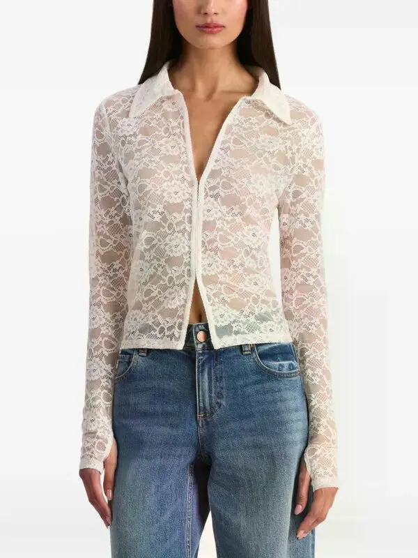 Alice + Olivia Kara Lace Shirt