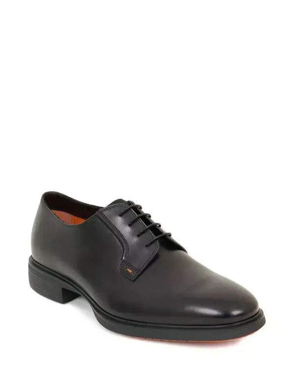 Santoni Block-heel Derby Shoes