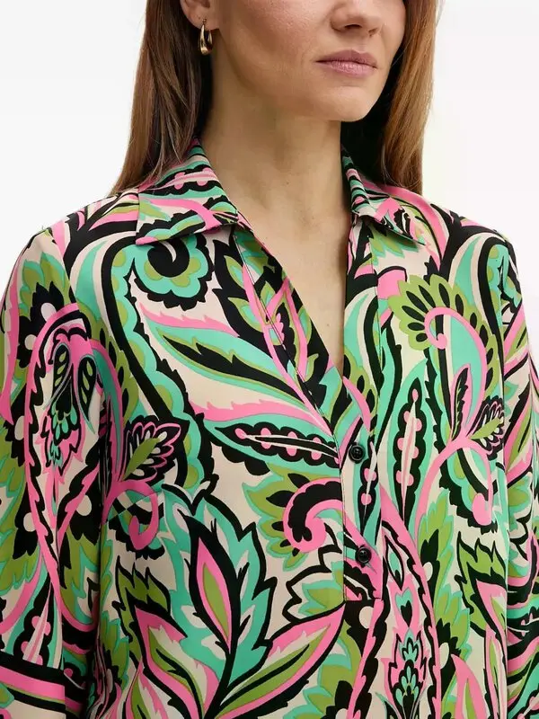 Joseph Ribkoff Patterned Three-quarter-sleeve Top