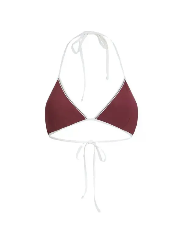 Brunello Cucinelli Monili Bikini Top - Red