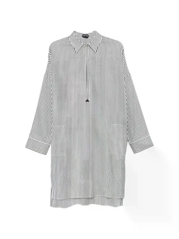 TOM FORD Striped Midi Shirt Dress