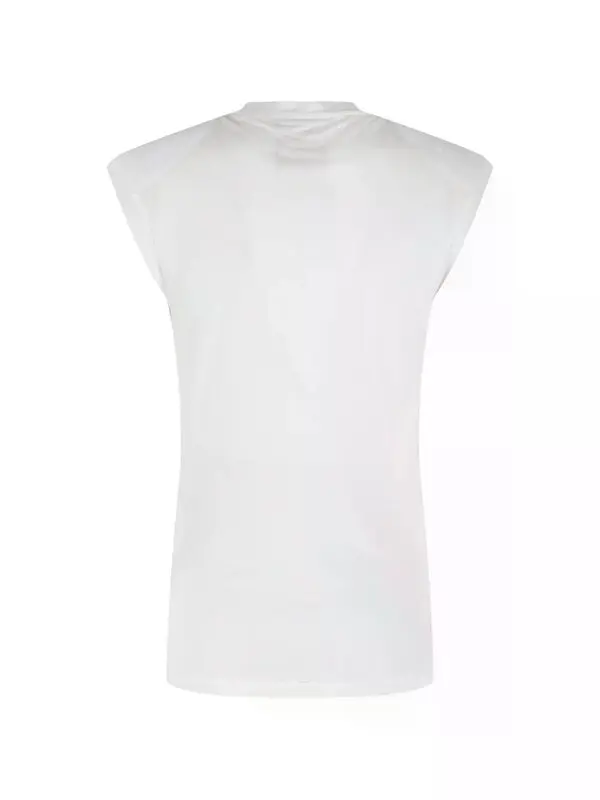 SEMICOUTURE Crew-neck T-shirt With Padded Shoulders