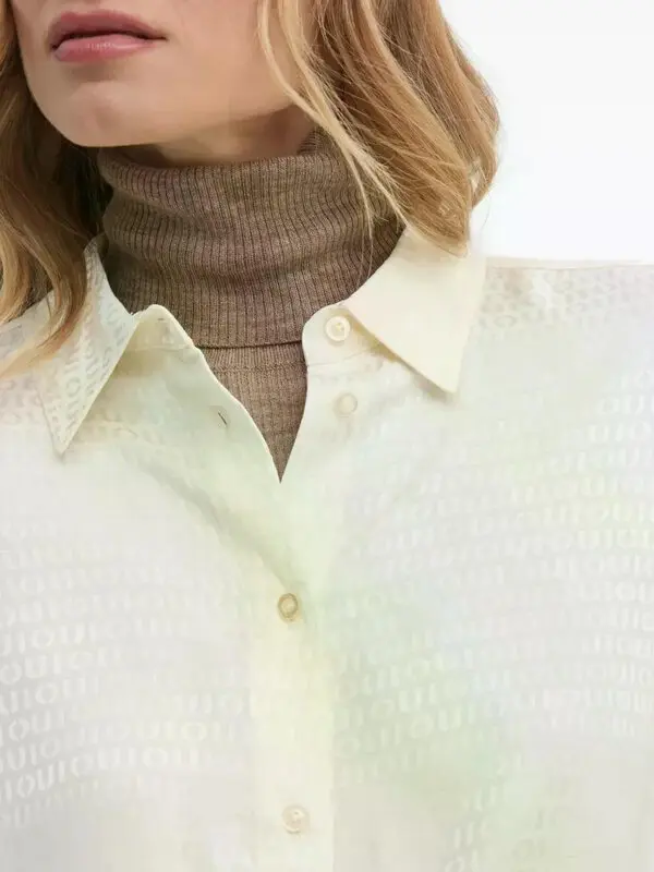 OUI Patterned Button-down Shirt