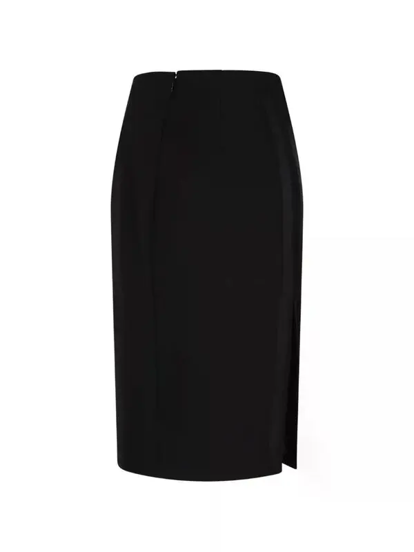 Elisabetta Franchi Concealed Zip Back Skirt - Black