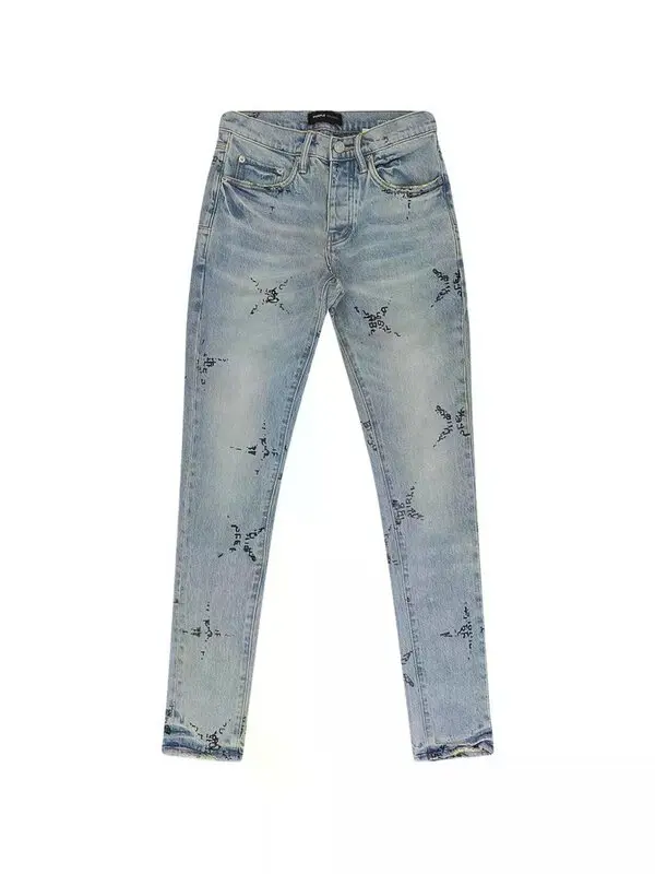 PURPLE BRAND Star Monogram Skinny Jeans