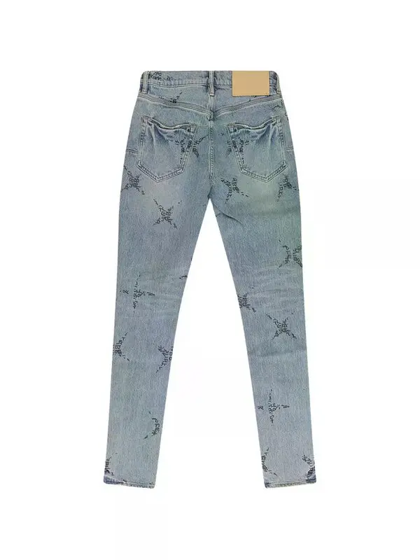 PURPLE BRAND Star Monogram Skinny Jeans