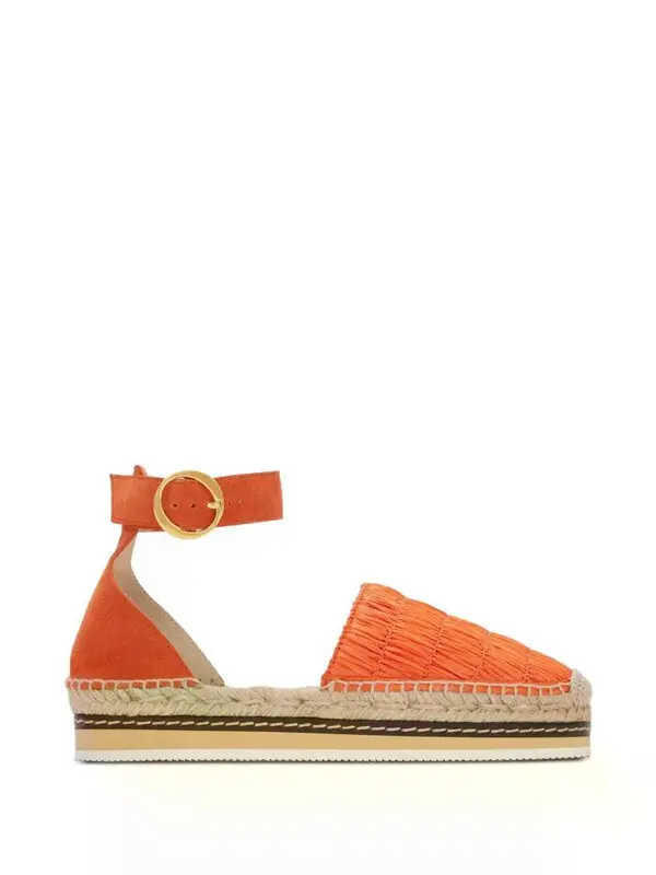 ODISSI Lily Almond-toe Espadrilles - Orange
